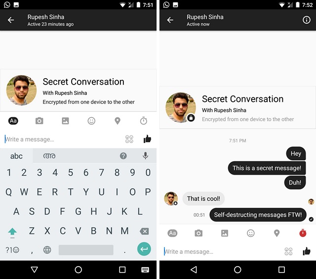 How to Use Secret Conversations in Facebook Messenger App