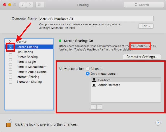 How to Share Your Mac's Screen With Another Mac | Beebom