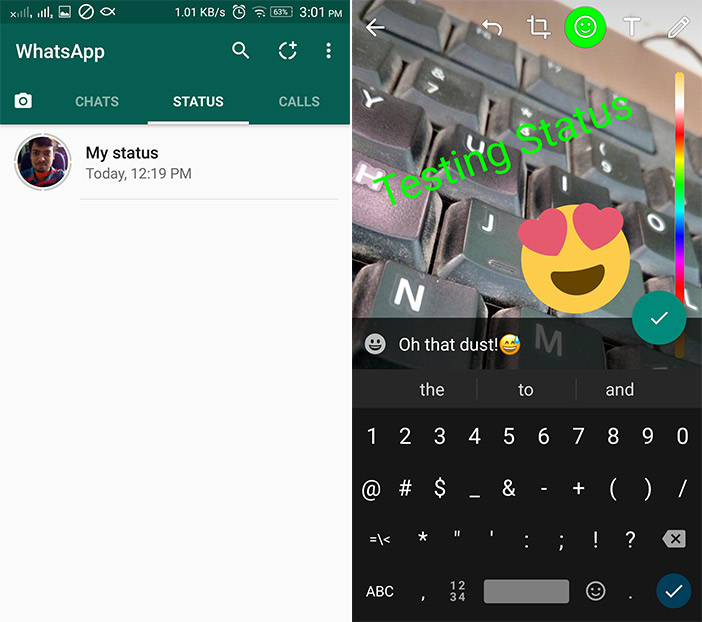 How to Enable WhatsApp Status Feature in Android | Beebom