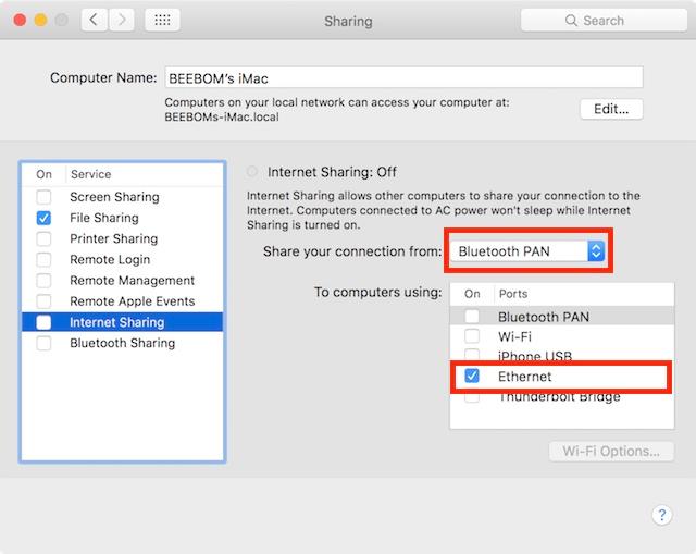 How to Share Internet From Mac Over WiFi or Ethernet | Beebom