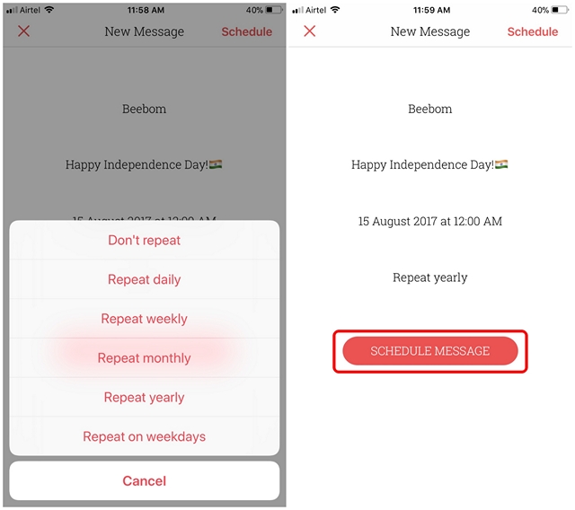 How to Schedule Text Messages on iPhone | Beebom