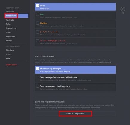 How to Enable Two-Factor Authentication in Discord Server | Beebom