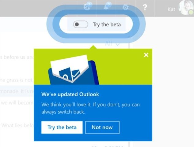 How to Try Outlook.com Beta Version (Guide) | Beebom