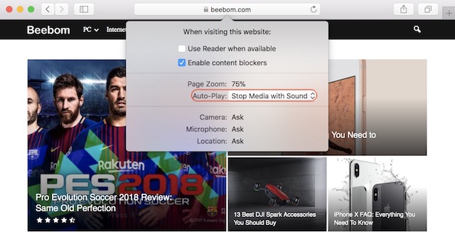 How to Block Autoplaying Videos in Safari on High Sierra | Beebom