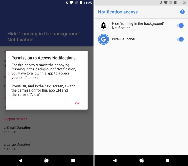 How to Hide Running in Background Notification in Android Oreo | Beebom
