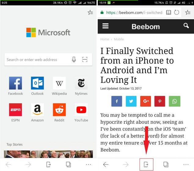 How to Use Microsoft Edge Continue on PC feature on Android | Beebom