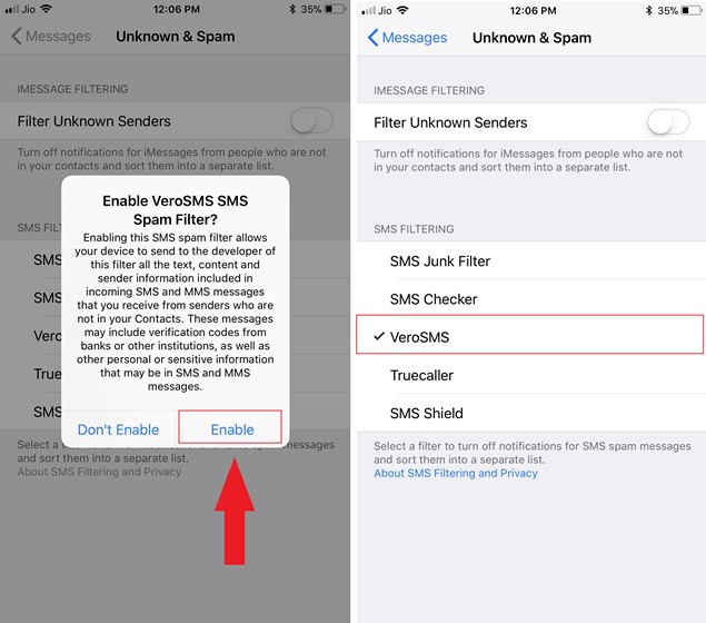 How to Block SMS spam on iOS 11 (Guide) | Beebom