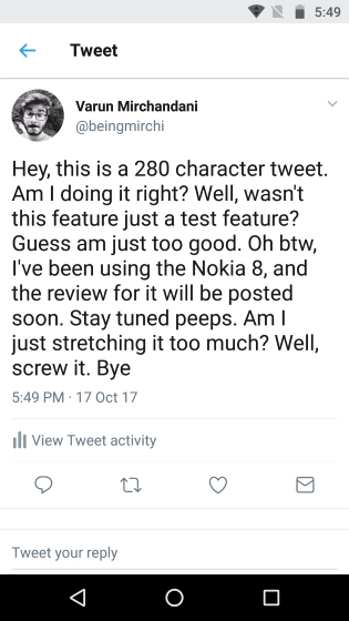 How to Post 280-Character Tweets on Twitter on Android | Beebom