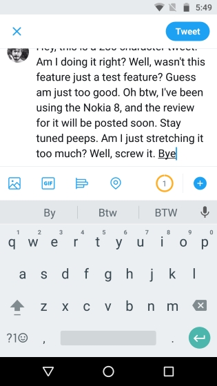 How to Post 280-Character Tweets on Twitter on Android | Beebom