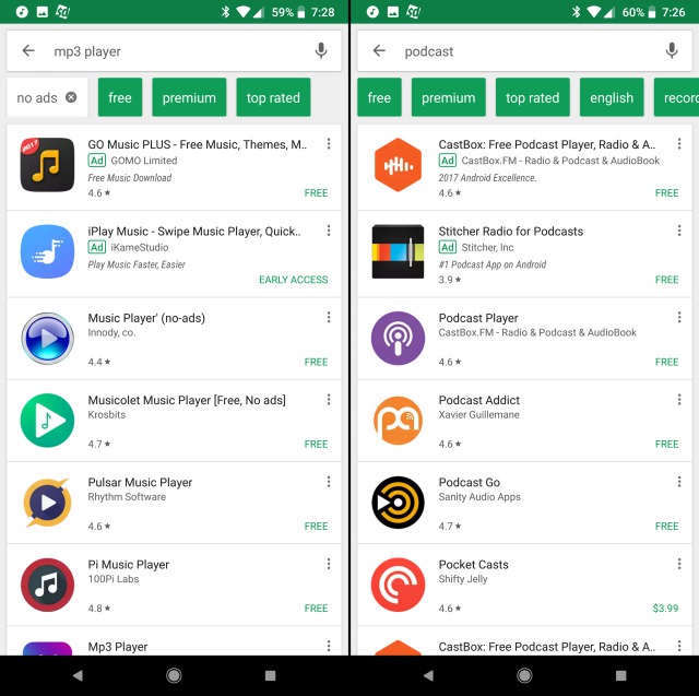 Google Play Store Makes it Easier to Filter Free and Premium Apps in ...