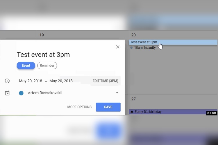 Google Calendar Can Detect Event Timing from the Event Title Now