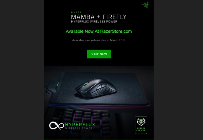 Battery-free Razer Mamba HyperFlux Wireless Mouse Now Available on ...