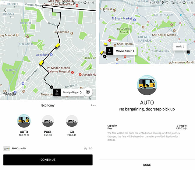 Uber Launches Auto Service in Parts of Delhi | Beebom