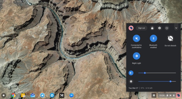 Google is Currently Testing Android P-Style Quick Settings for Chrome OS