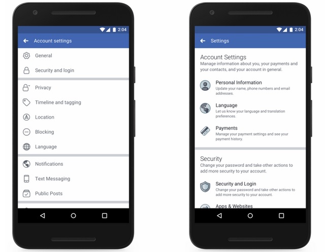 Facebook Revamps Settings Section; Improves Accessibility & Adds ...