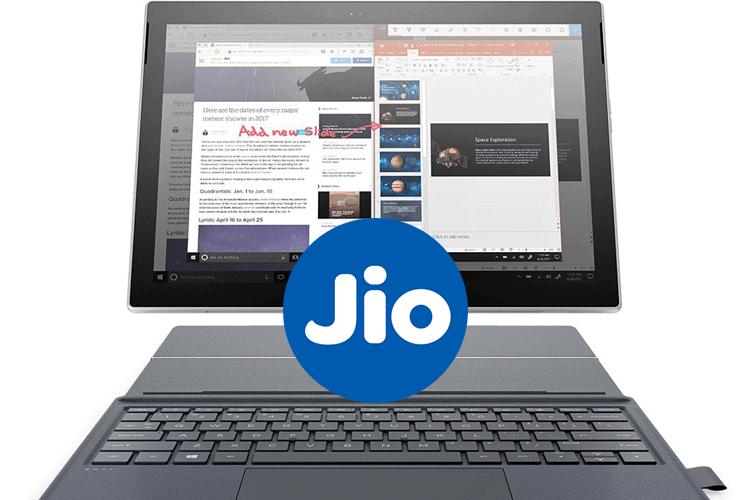 Reliance Jio Working on Always-Connected 4G Windows 10 Laptops With ...