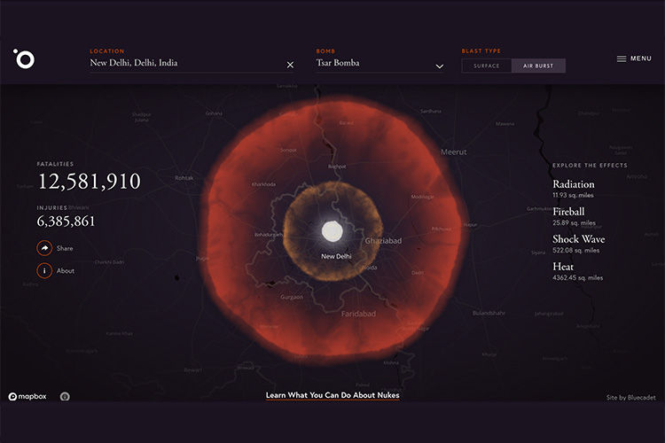 This Online Simulator Lets You Nuke Any Place on Earth | Beebom