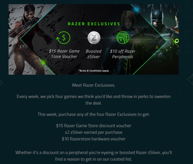 Razer Game Store Will Give You ZSilver Digital Currency For Buying ...