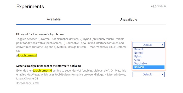How to Enable New Material Design Theme in Chrome on Windows