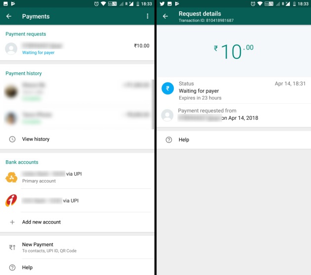 You Can Now Request Money From Contacts Using UPI From Within WhatsApp ...