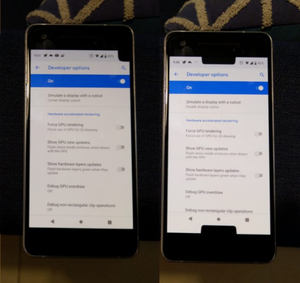 Android P Beta Has Options For Two New Notch Styles | Beebom