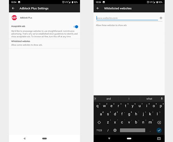 Latest Microsoft Edge for Android Brings AdBlock Plus Integration