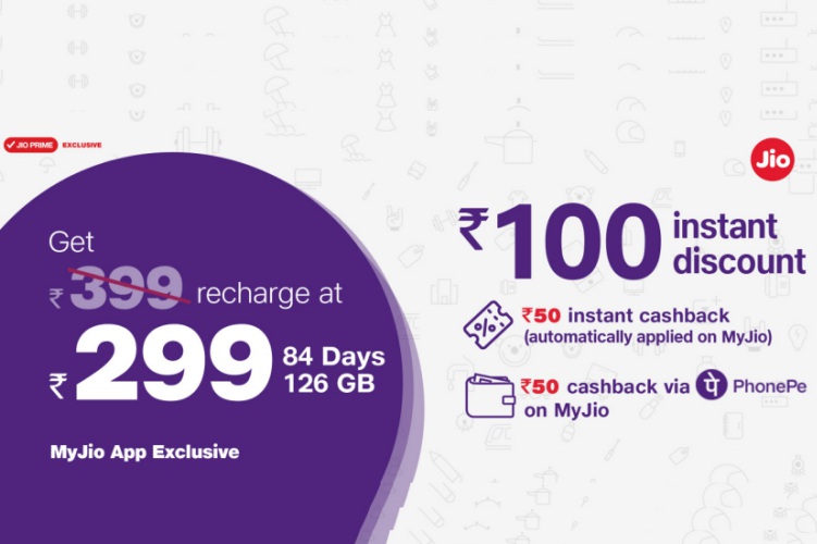 Here's How You Can Now Avail Rs 100 Discount on Jio's Rs 399 Recharge ...