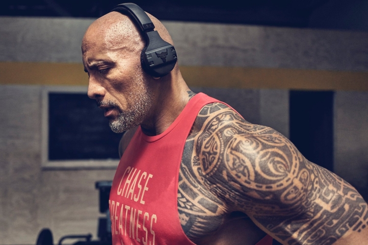 The Rock Announces New Workout Headphones In New Under Armour ...