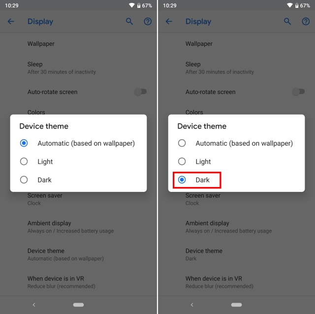 Android P Beta 3 Finally Brings A Dark Mode: Here's How to Enable It ...