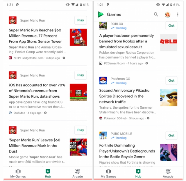 Google Play Games Is Getting a New Gaming News Hub | Beebom