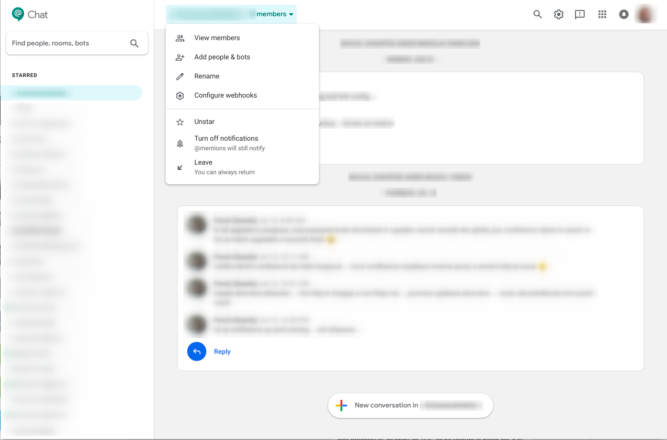 Hangouts Chat Desktop UI Refreshed With New Material Theme Elements ...