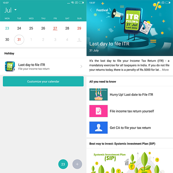 File Your Income Tax Returns Before The Due Date Using Xiaomi's Mi ...