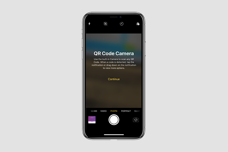 Scan QR Codes Directly from Control Center in iOS 12