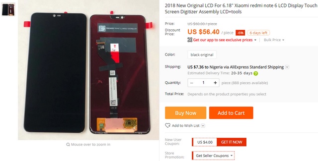 Redmi Note 6, Redmi 6 Plus Display Assembly Listed Online; Hints at ...
