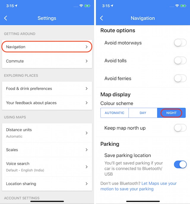 How to Use Dark Mode on Google Maps on Android and iPhone | Beebom