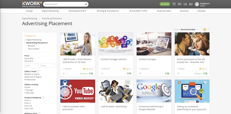 Kwork: Convenient Online Store of Freelance Services | Beebom