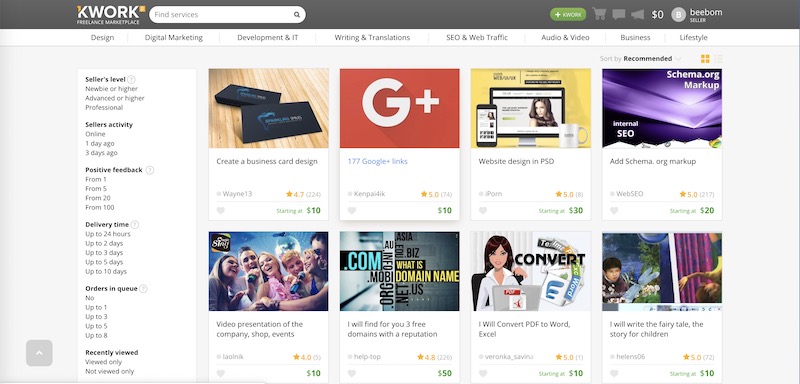 Kwork: Convenient Online Store of Freelance Services | Beebom