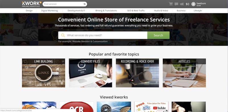 Kwork: Convenient Online Store of Freelance Services | Beebom