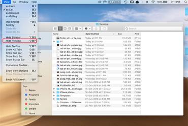 How to Hide Finder Preview Pane in macOS Mojave | Beebom