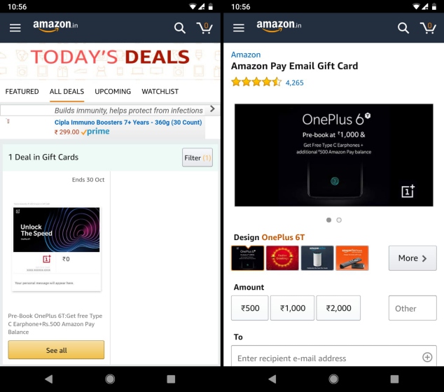 OnePlus 6T Briefly Listed for Pre-booking on Amazon India | Beebom