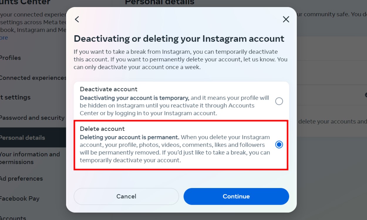 How to Delete Your Instagram Account | Beebom