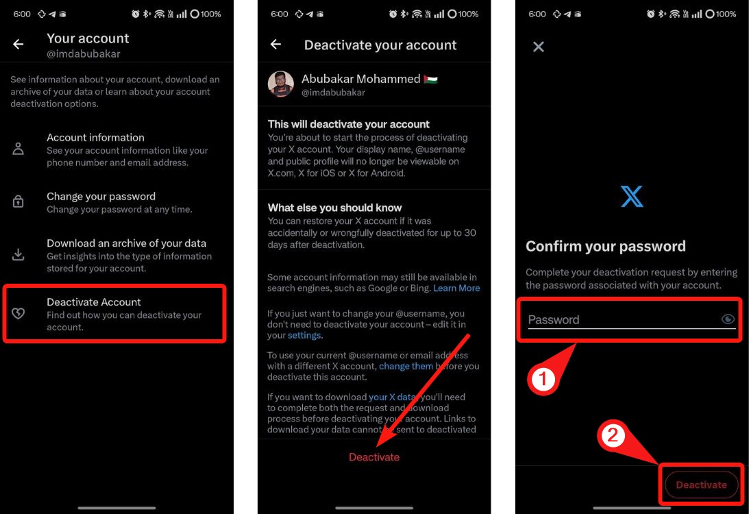 How to Delete X/Twitter Account