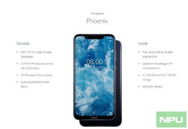 New Leak Confirms Specs of Nokia 8.1, Global Version of Nokia X7