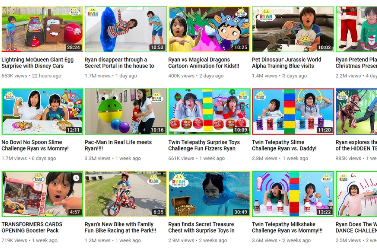 7-Year-Old Ryan Is the Year's Highest Paid YouTube Creator | Beebom