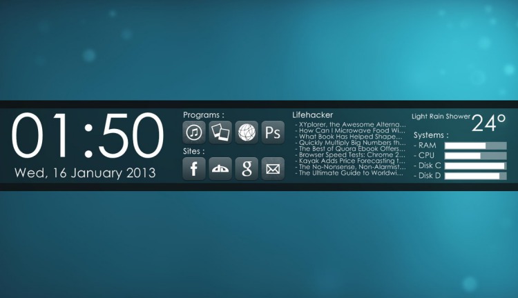 25 Gorgeous Rainmeter Skins You Should Use in 2025 | Beebom