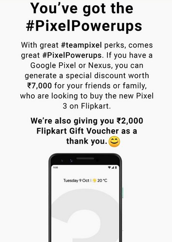 Pixel PowerUps Gives You Rs. 7,000 Discount on Google Pixel 3