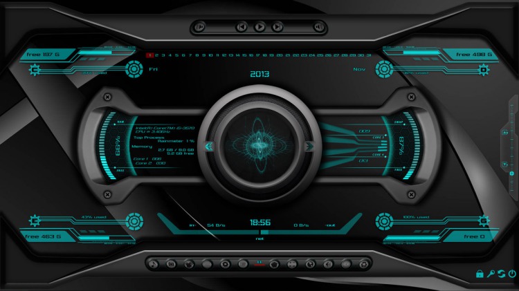 25 Gorgeous Rainmeter Skins You Should Use in 2025 | Beebom