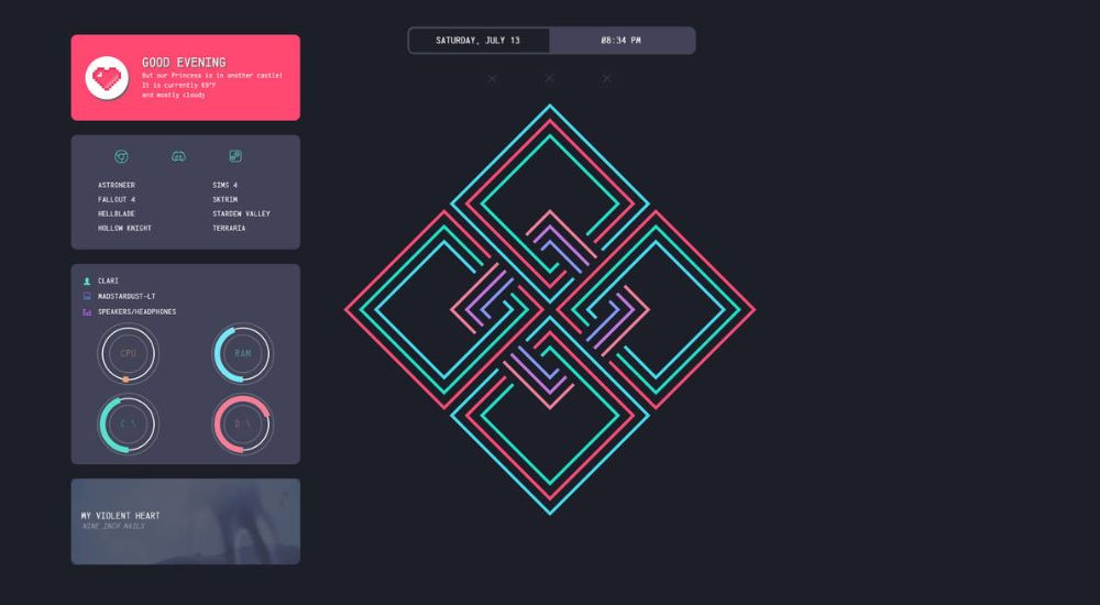 25 Gorgeous Rainmeter Skins You Should Use in 2025 | Beebom
