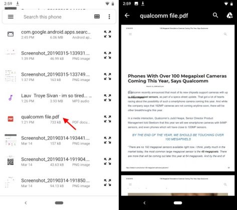 Android Q File Manager Lets You Preview Files Before You Share/ Upload ...