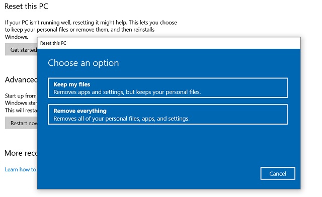 How to Reset Windows 10 in 2020 [Complete Guide] | Beebom